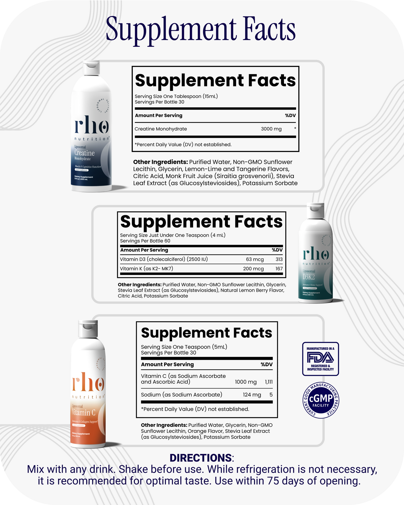 Total Rho Stack by Rho Nutrition | All-in-One Wellness & Performance Bundle